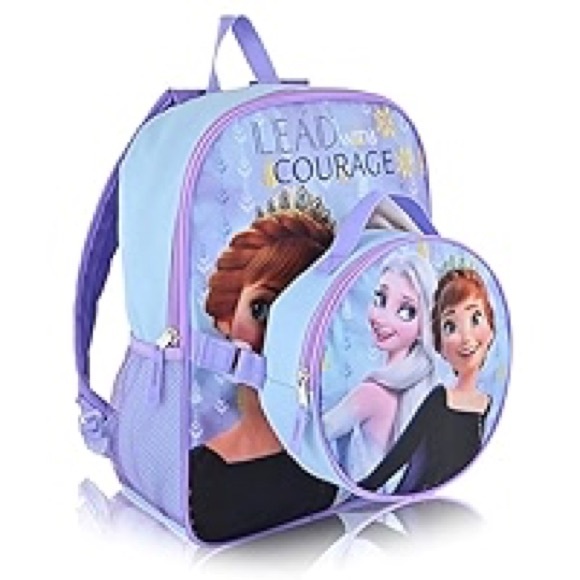Disney | Accessories | Disney Frozen Backpack With Lunch Box For Kids ...
